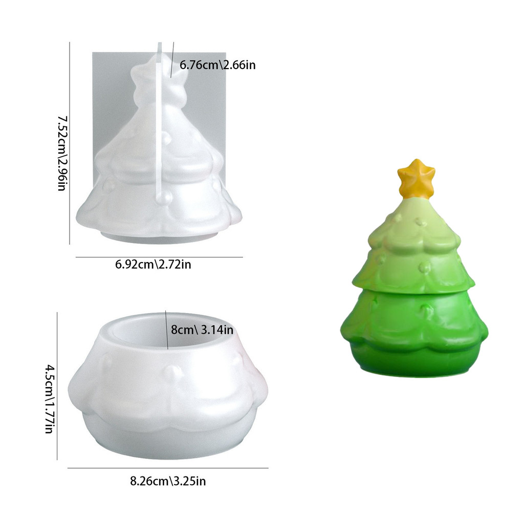 Christmas Relief Santa Claus Candle Cup Resin Silicone Mold Drip Glue ...