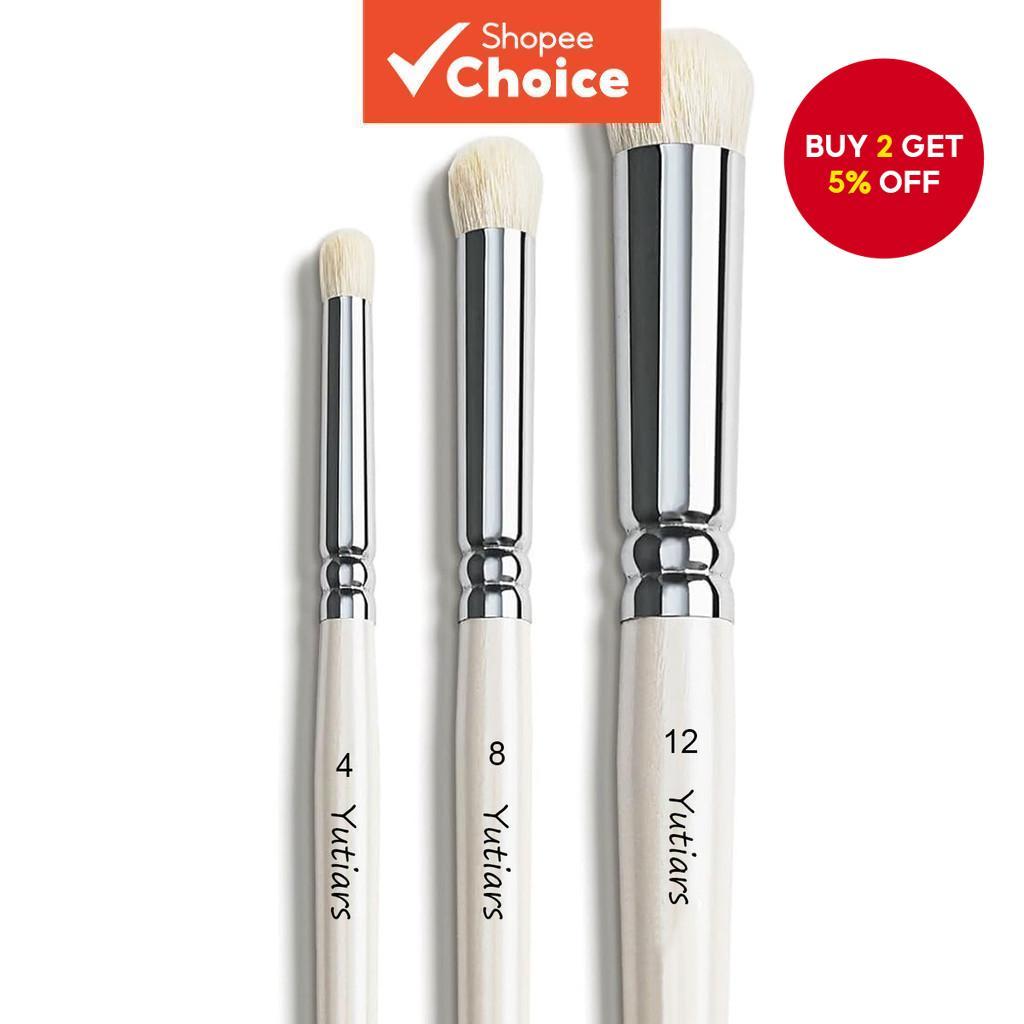 White Dry Brush Miniature Painting Drybrush 3pcs Set Detail Paint Brush ...