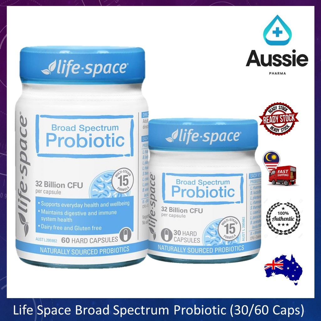 LIFE SPACE Broad Spectrum Probiotic (30/60 Capsules) | Shopee Malaysia