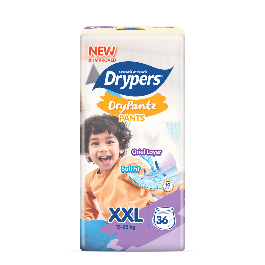 Drypers Drypantz Baby Diapers XXL Mega 36s (Pants) | Shopee Malaysia