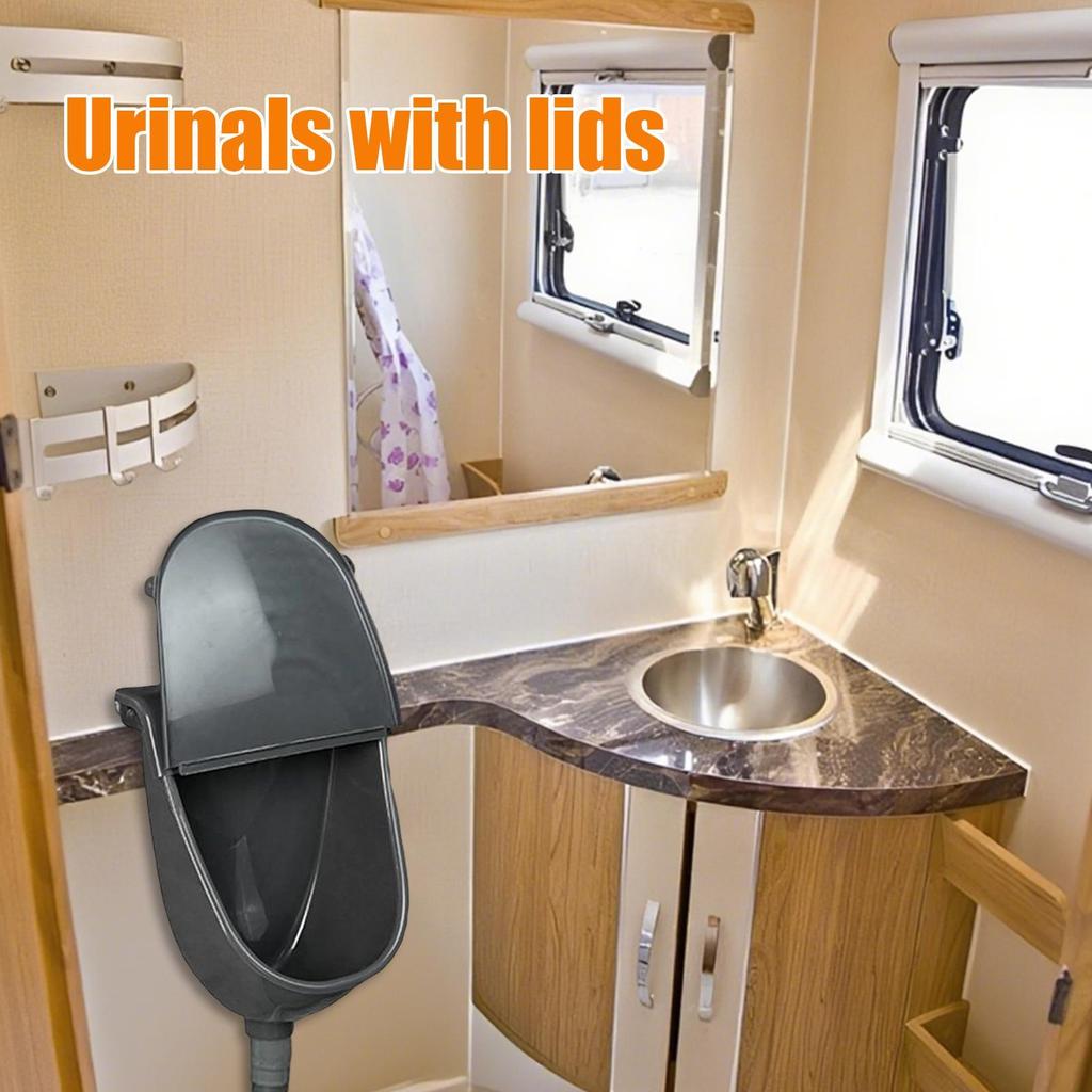 Outdoor Wall Mounted Urinal Waterless Plastic Male Urinal with Lid ...