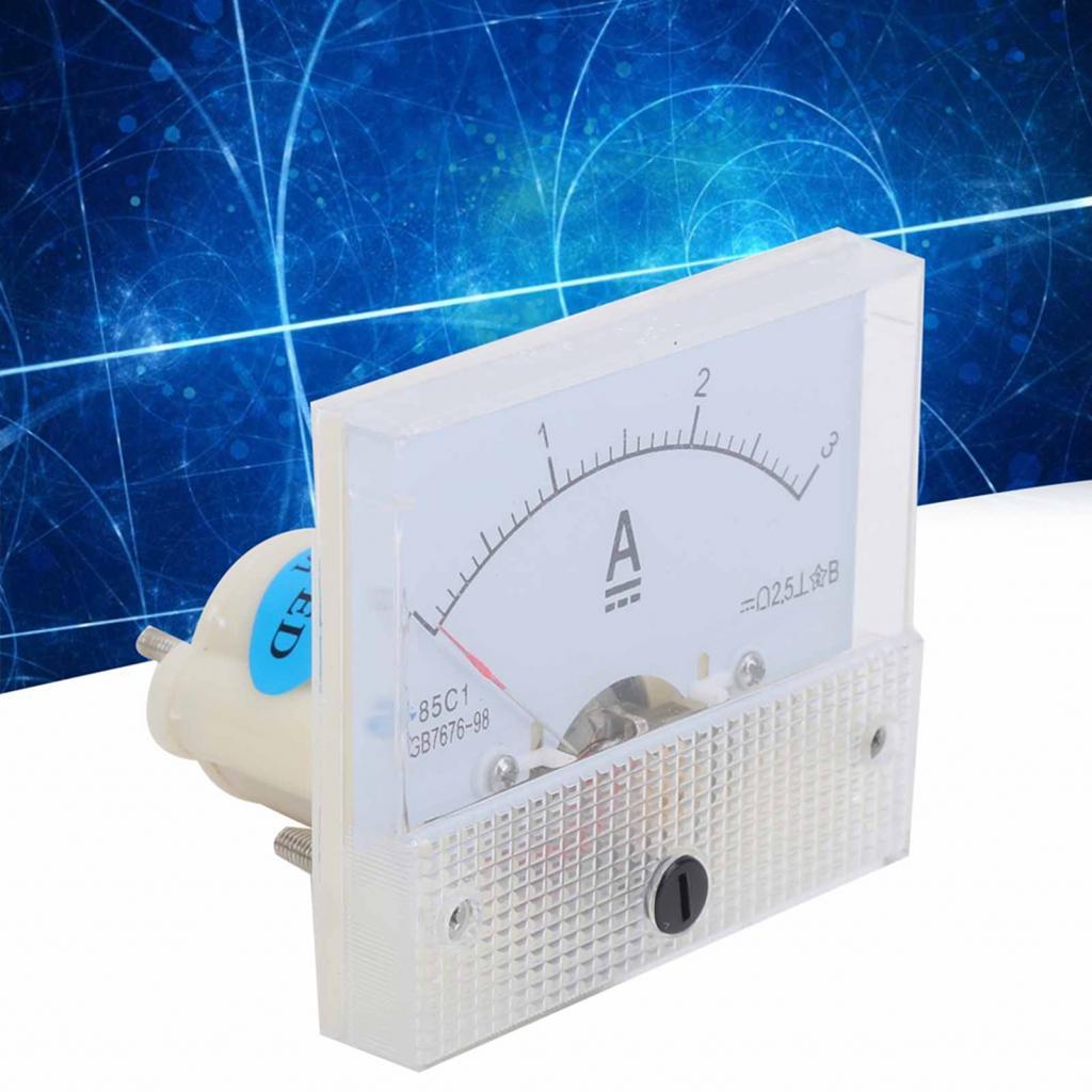 DC Current Meter Analog Panel Ammeter 63x58x56mm for Power Distribution ...