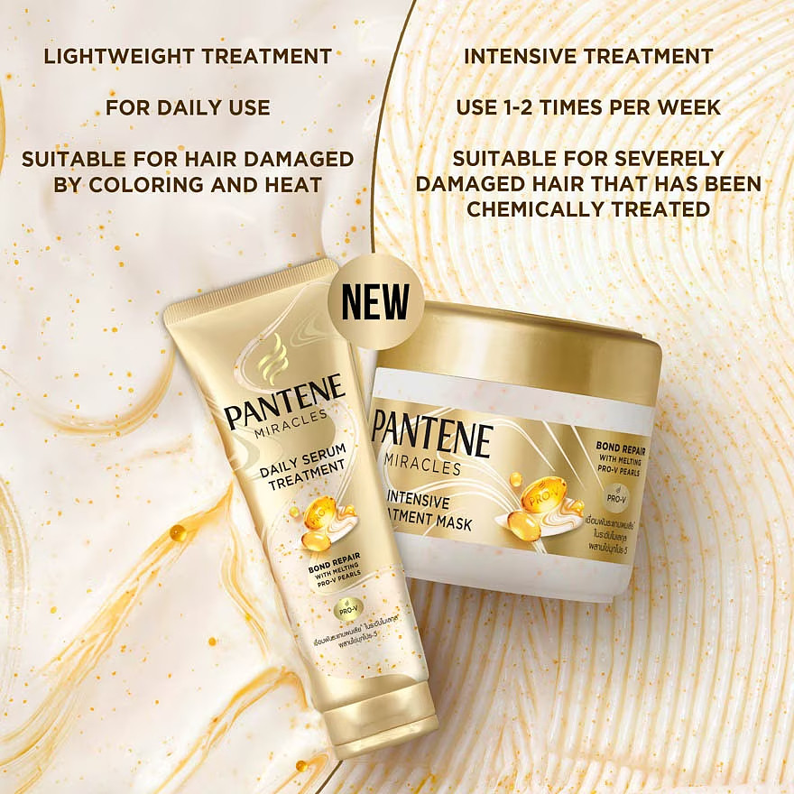 Pantene Miracles Daily Treatment Serum/Intensive Treatment Mask ...