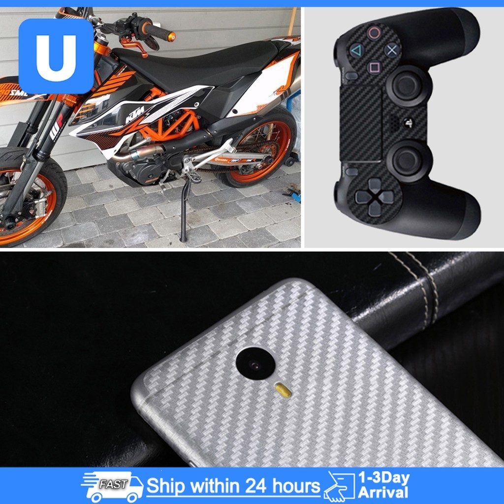 *Local Shipping* 3D Carbon Fiber Vinyl Wrap Film Stickers Decals Car ...