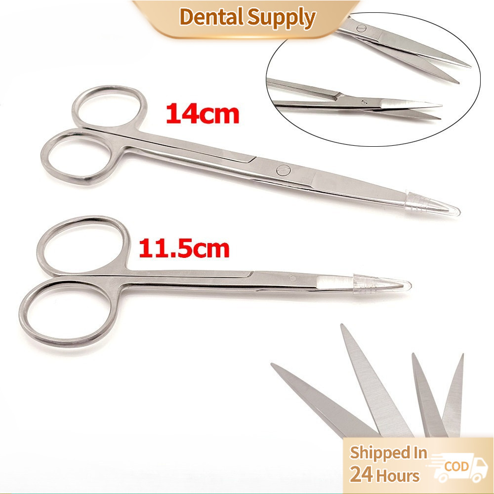 Stainless Steel Scissors Straight Medical Dental Surgical Scissors ...