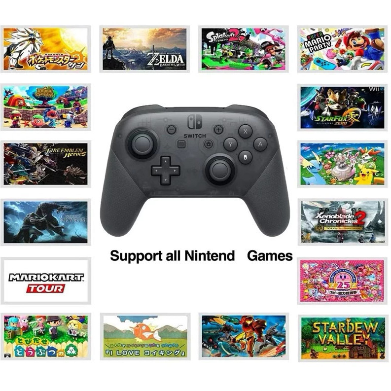 Full Function NS2 Pro Controller Black for Super Smash Bros Xenoblade 2 ...