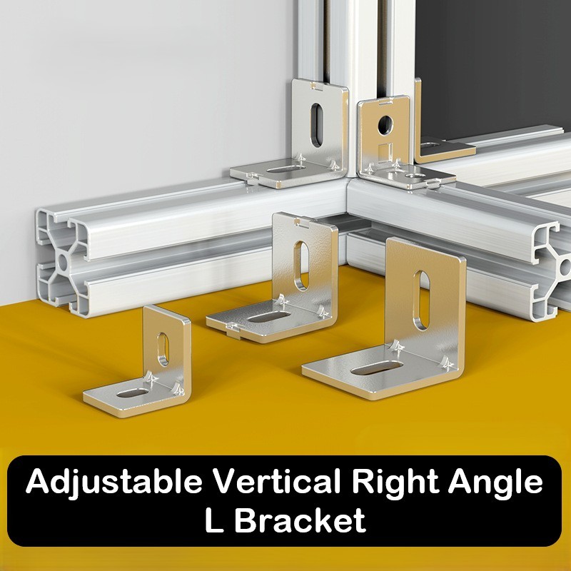 2030 EU Standard Adjustable Vertical Right Angle L Bracket | 90 Degree ...