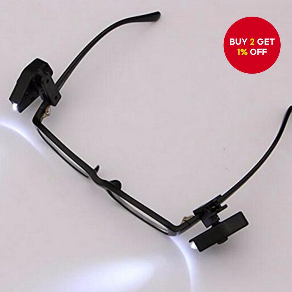 Multi-Strength LED Reading Glasses with Headlamp - 2pcs Kaca Mata LED ...