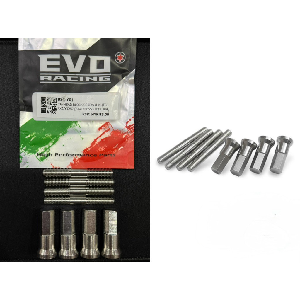 (STAINLESS STEEL 304) Tiang Head Stainless Steel RXZ 125Z SS STUD NUT ...