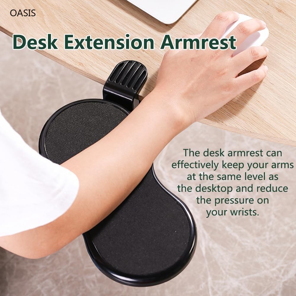 180° Ergonomic Rotating Computer Hand Rest Arm Support Desk Wrist Pad ...