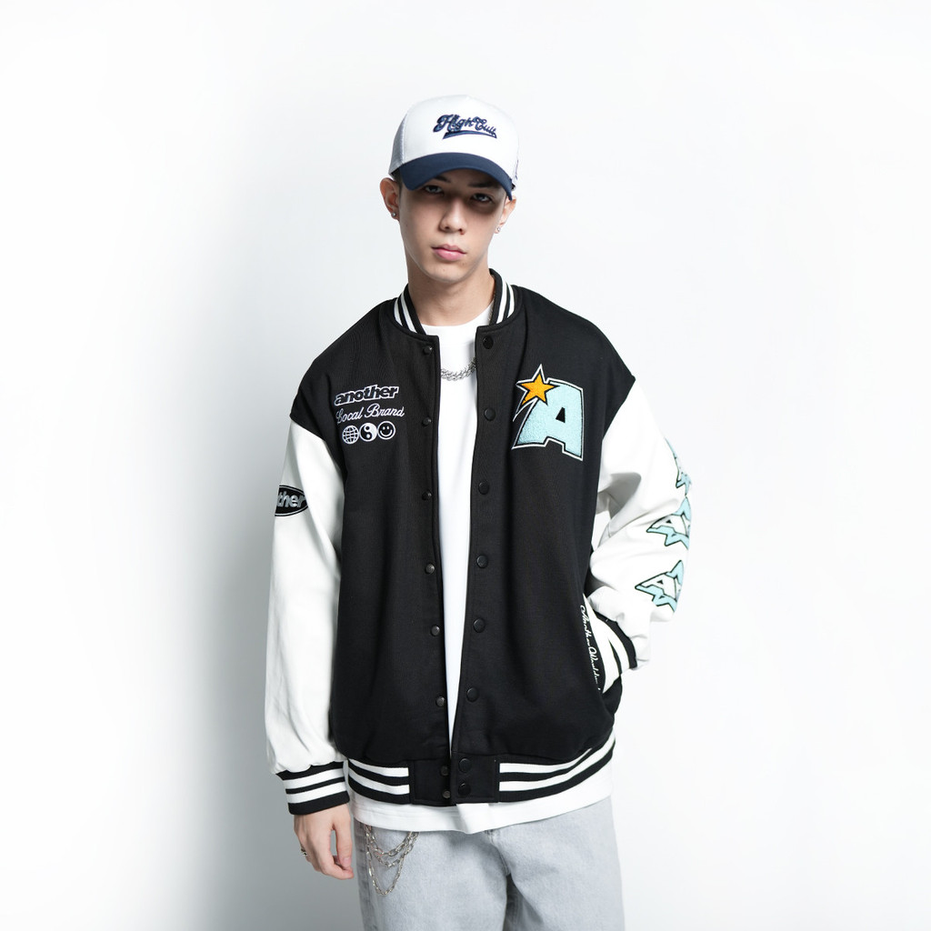 ANOTHER Worldwide Varsity Jacket | Jaket Varsiti - 9001 | Shopee Malaysia