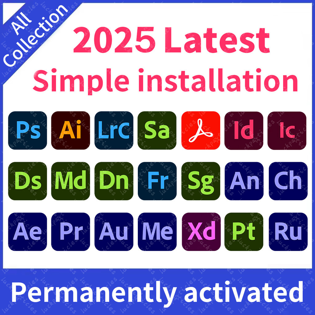 🔥👑Adobe2026~2025(windows/Mac)Photoshop Illustrator InDesign Lightroom Acrobat | Shopee Malaysia