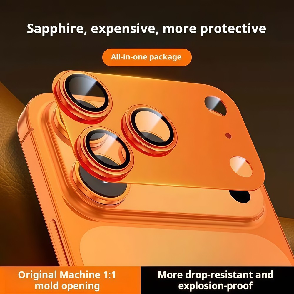 Integrated high-definition glass metal lens film For iPhone 17 Pro Max ...