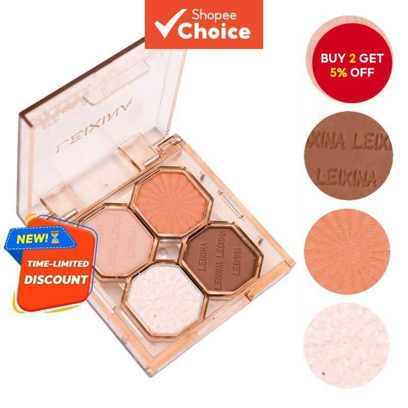 Four-Color Eyeshadow Palette: Pearl and Matte Finish, Long-Lasting and ...