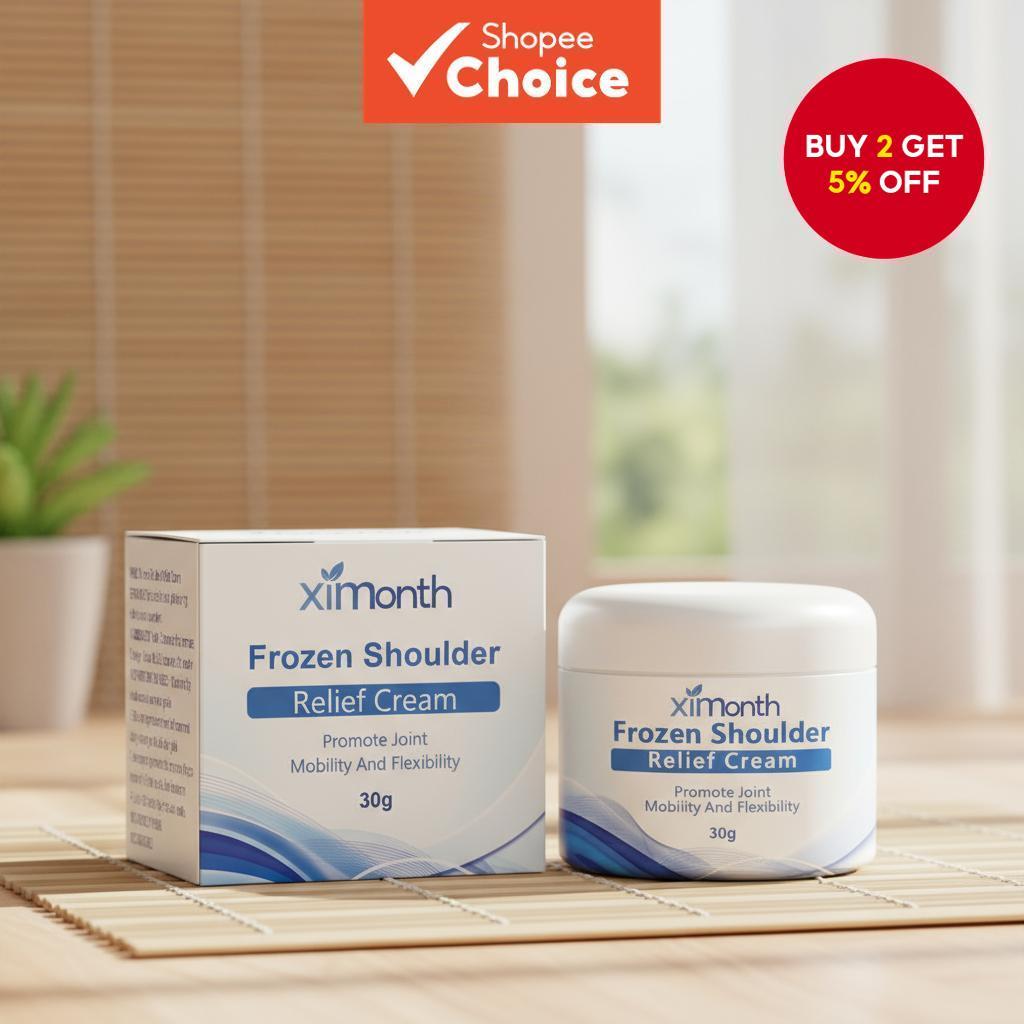 Shoulder Pain Cream for Frozen Shoulders, Natural Joint Care, Organic ...