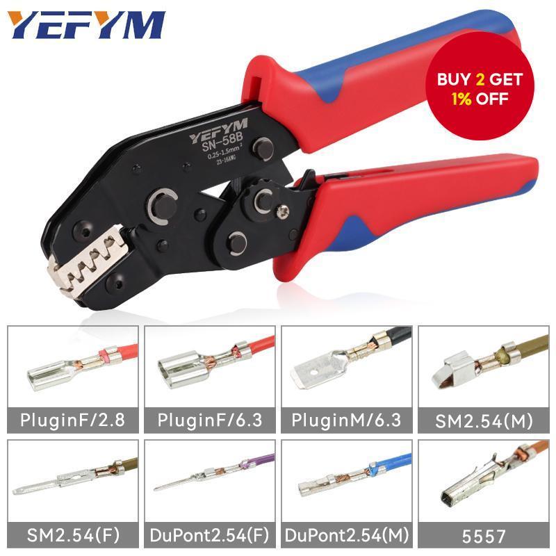New Non-insulated 23-16 AWG Open Barrel Crimping Tool 0.25-1.5mm² ...