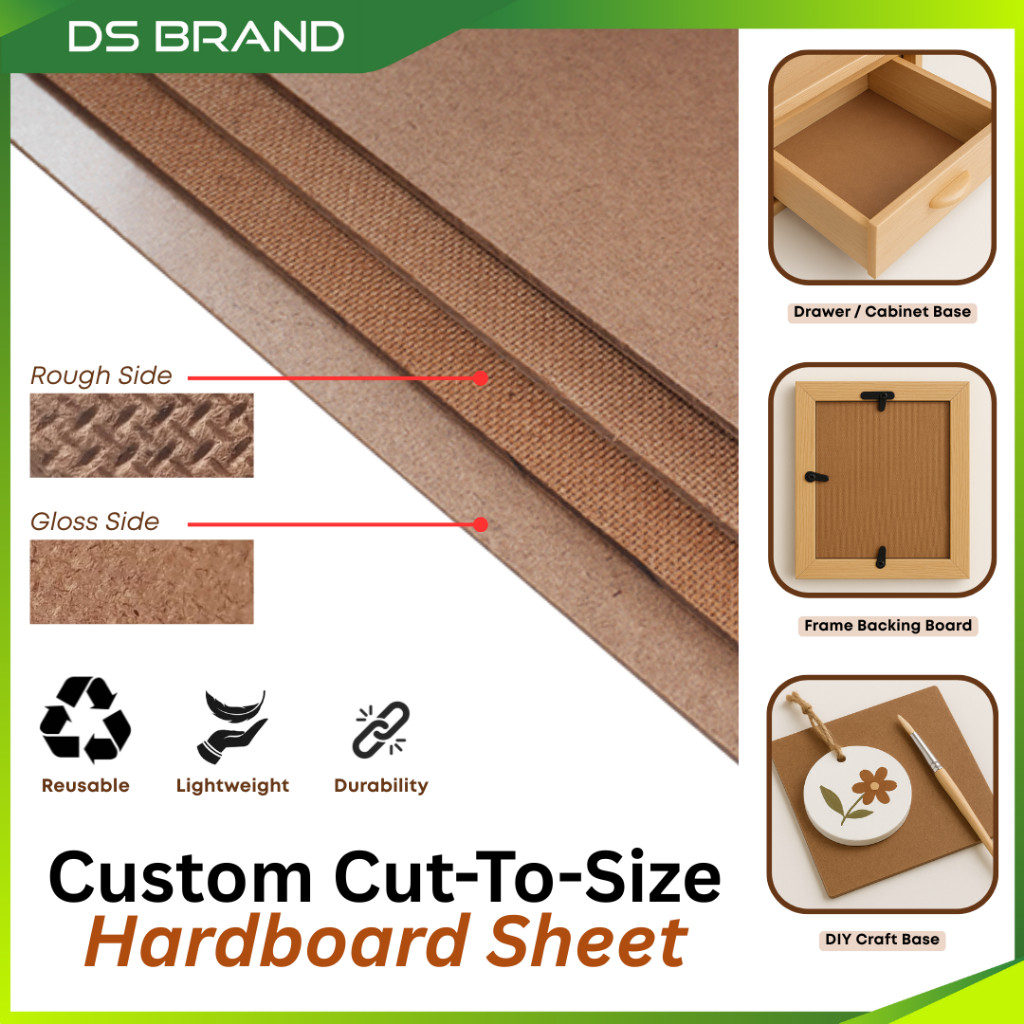 Hardboard Sheet Custom Cut-To-Size / Masonite Board / Lembaran ...