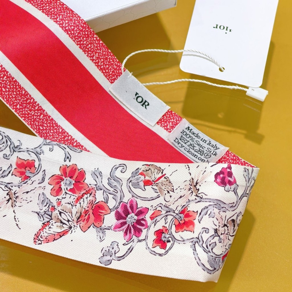 Original Label DI0R New Style Butterfly Series Plant Flower Ladies Long ...