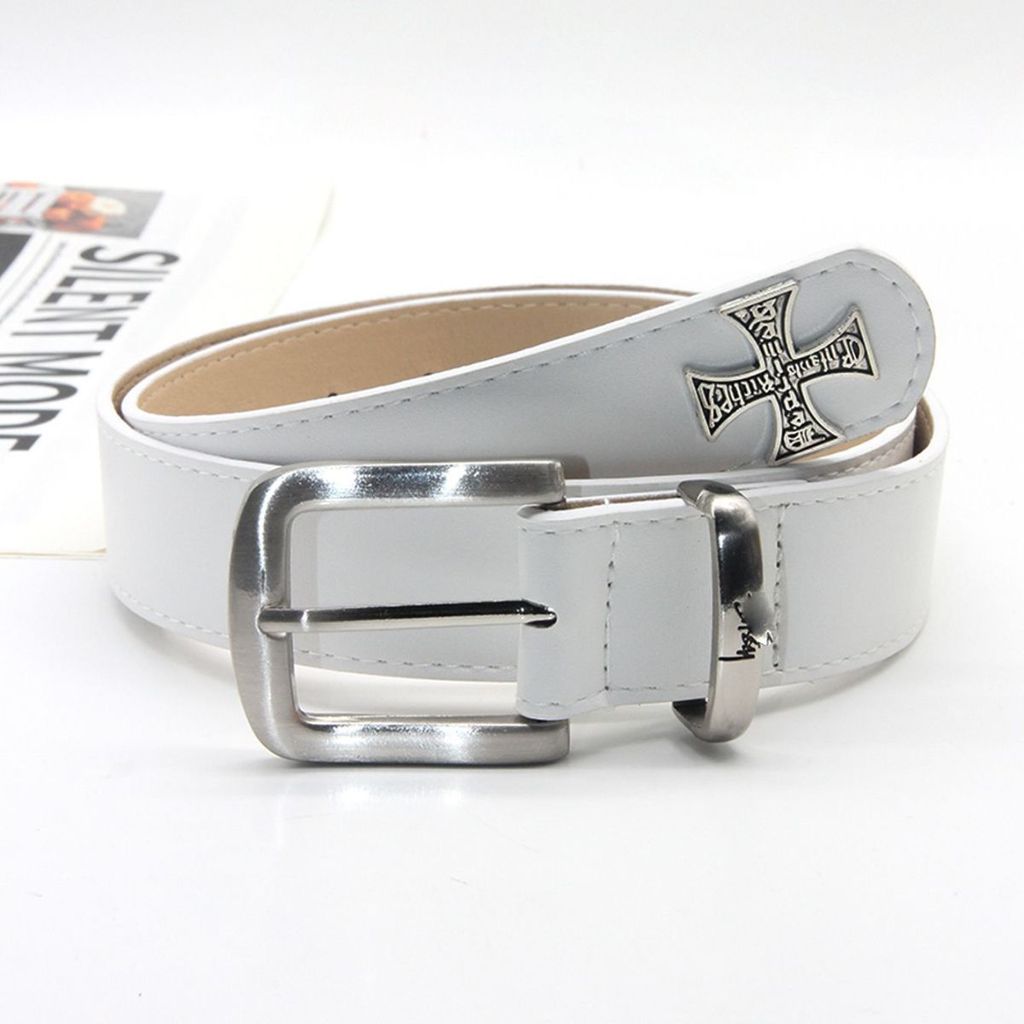Unisex Gothic Cross Belt, ERD Inspired Leather Strap with Buckle, Punk ...