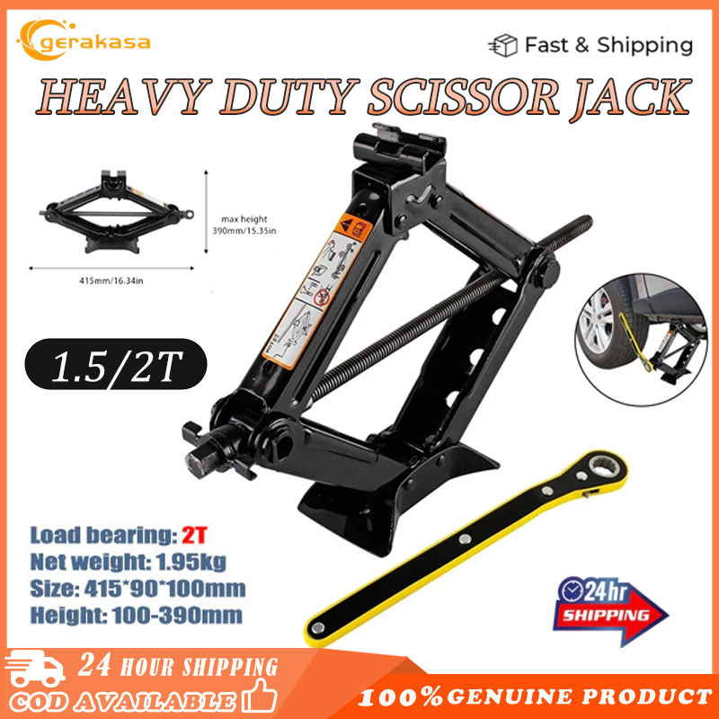 Heavy Duty Scissor Jack 1.5/2Ton Jack Car Car Jack Garage Jack ...