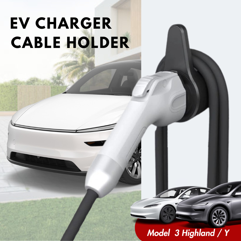EV Charger Holder Type 2 Wall Mounted EV Charging Cable Holder Gun Head ...