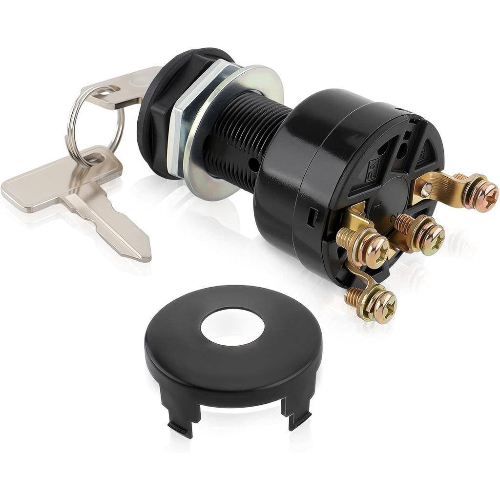 Ignition Key Switch 12 Volts Starter Switch for Club Car DS 1996-up Gas ...