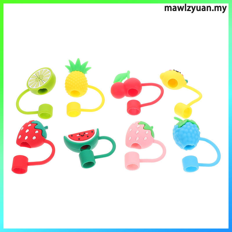 Lid Modern Themed Drinking Straw Caps for Tumblers Straws Strawberries Topper Small Toppers ...