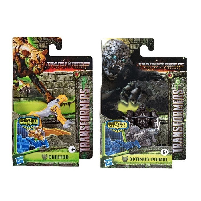 Transformers ROTB Beast Alliance Beast Battle Master Cheetor & Optimus ...
