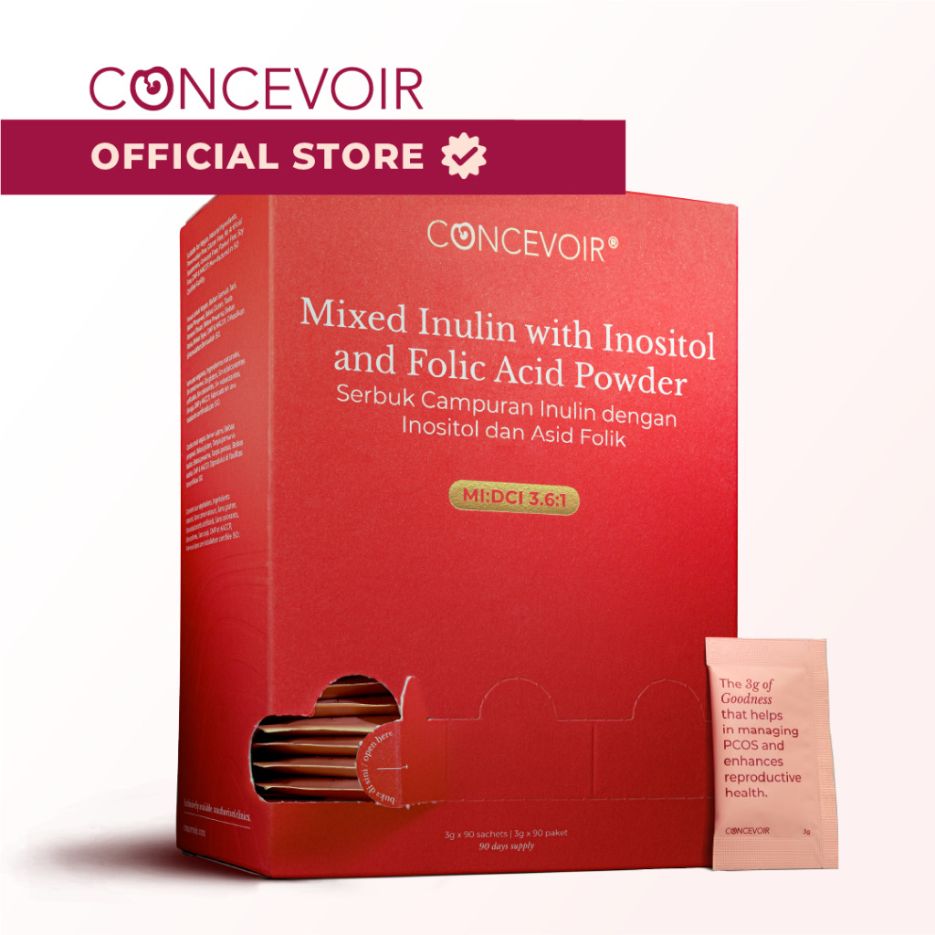 CONCEVOIR Myo-Inositol & D-Chiro-Inositol PCOS & Fertility Supplement ...
