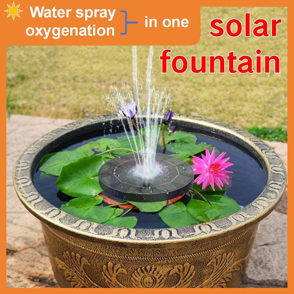Solar Small Fountain Outdoor Fish Pond Oxygenation Circulation Water ...