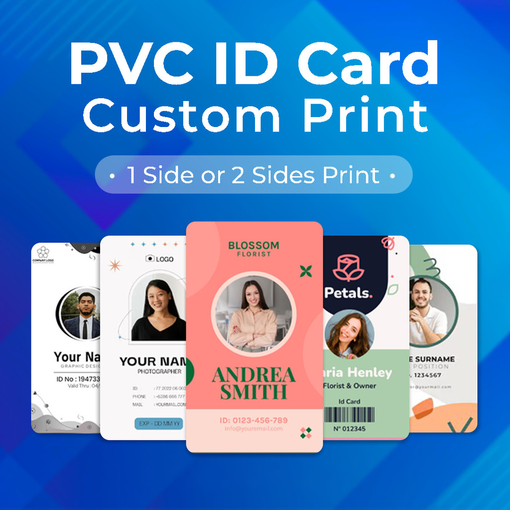CUSTOMIZE ID CARD PVC CUSTOM (ID PELAJAR/ID STAF/ID CREW/ID PASS ...