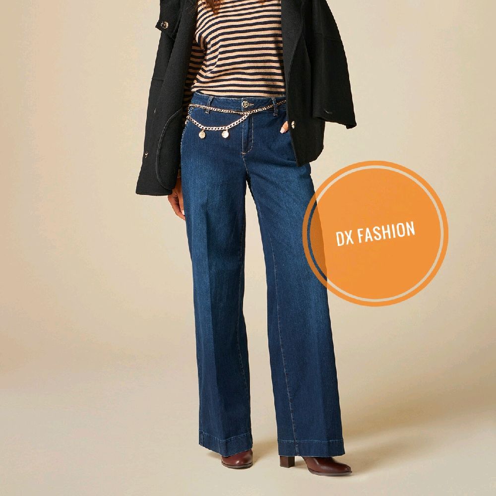 Women's Wide Leg Jeans, Plain Wide Leg Denim Jeans in 4 Colors ...