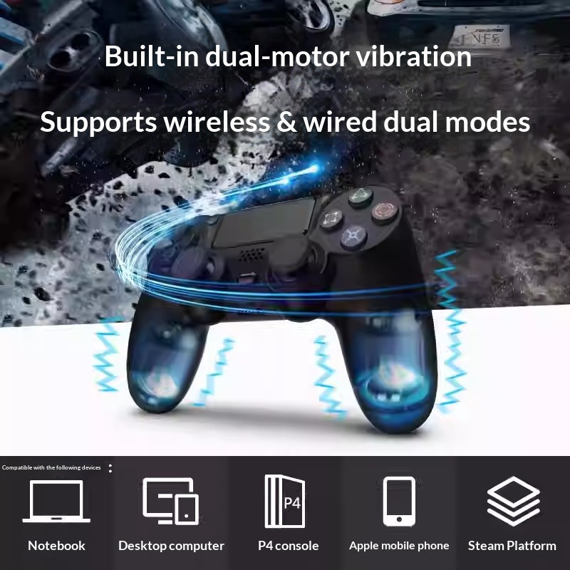 Wireless controller ps4 controller bluetooth wireless game controller ...