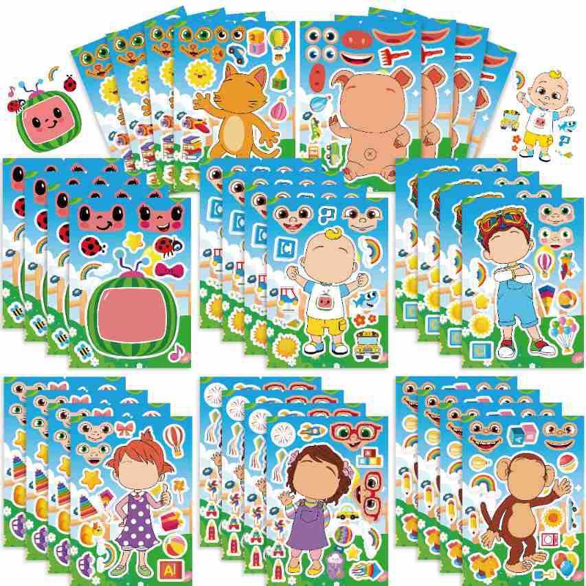8/9PCS Cartoon Children's Learning Animation Series Puzzle Stickers ...