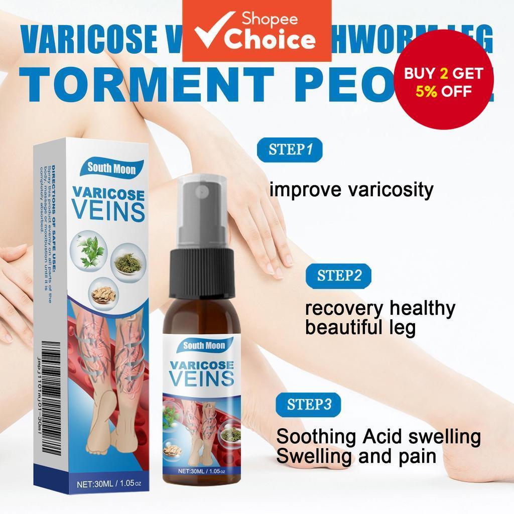 Hot 30ml Varicose Vein Spray – Smooth Bulging Blood Vessels, Relieves ...
