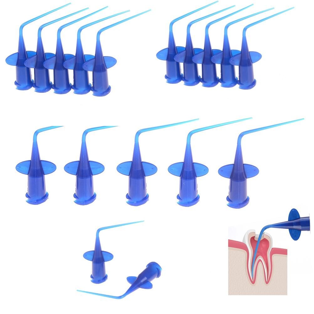 50Pcs/set Dental Disposable Plastic Syringe Tip Endo Irrigation Root ...