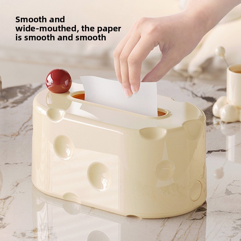 [High-End Spring Lifting Tissue Box] Nordic Style Living Room Coffee ...