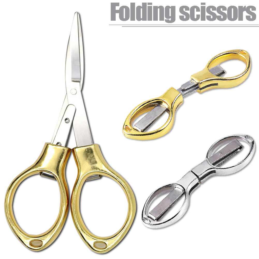 Mini Folding Stainless Steel Scissors Keychain Fishing Travel Scissor ...