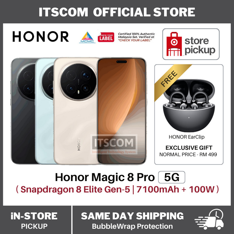 HONOR Magic 8 Pro 5G Smartphone 12GB+512GB /16GB+1TB ROM Snapdragon 8 ...