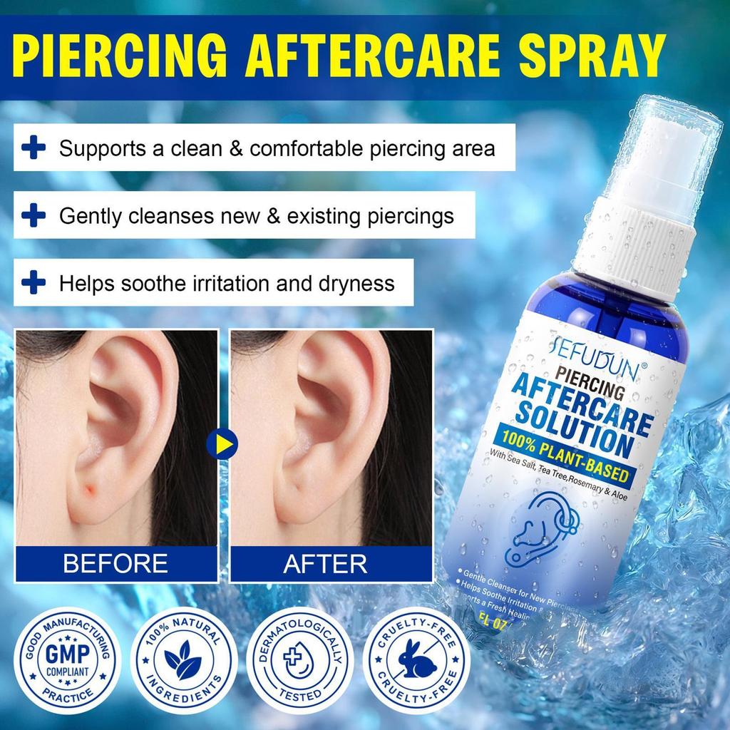 Piercing Aftercare Spray Soothing Skin Cleaning Spray Aftercare ...
