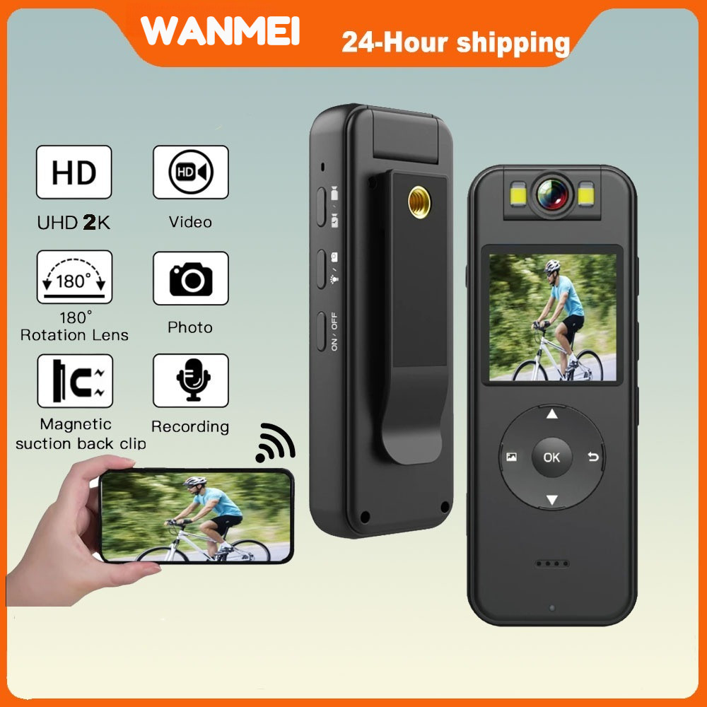 2K Body Worn Camera, WiFi Body Camera -1600mAh Battery for 11 Hrs Video ...