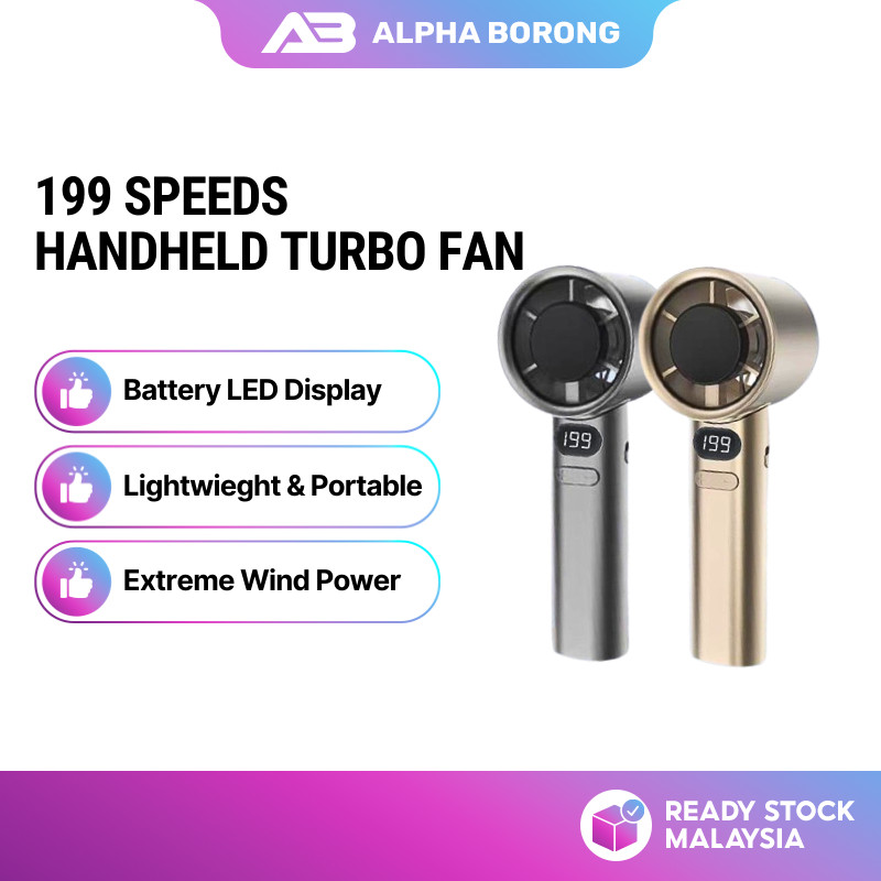Alpha Borong 199/150/120 Speed Portable USB Mini Fan Rechargeable ...