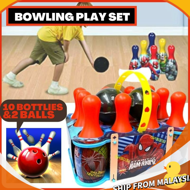 Set Bowling Mainan untuk Kanak-kanak Set Bowling Mainan Bola Main Sukan ...