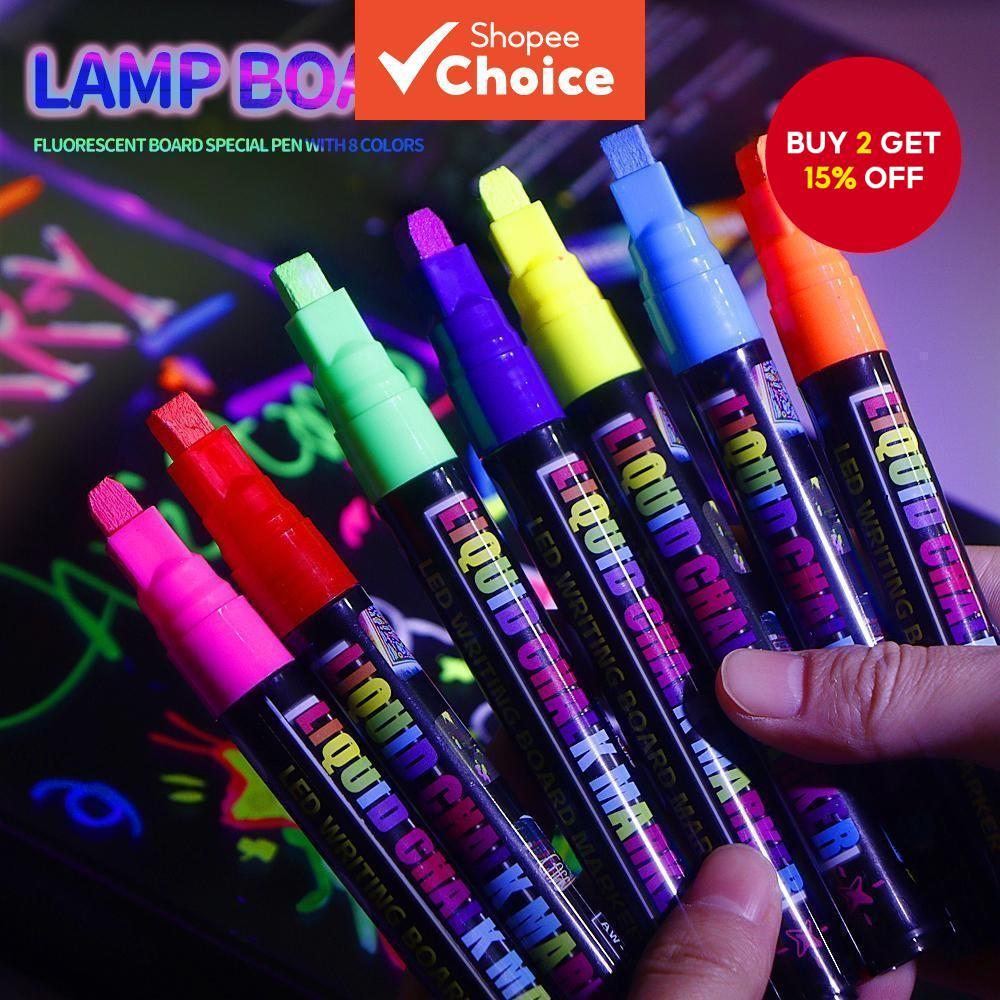 8-color advertising design, multi-color fluorescent pens, water-based ...