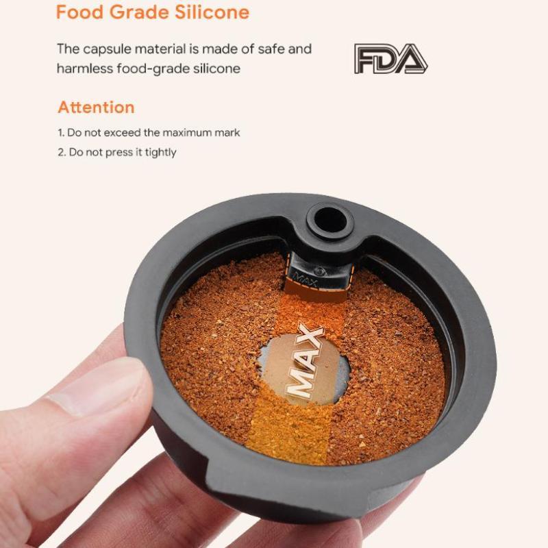 FAMY Reusable 60/180/200/220ml Refillable Coffee Capsules Pods For ...
