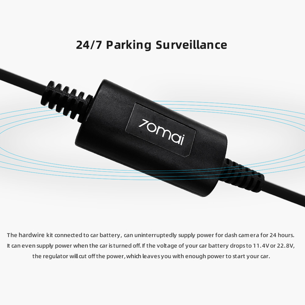 70mai Parking Monitoring Line Mini Intelligent Parking Monitor 12V-30V ...