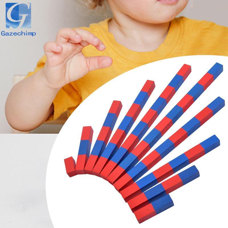 [Gazechimp] Math Games Montessori Numerical Rods Count from 1 to 10 ...
