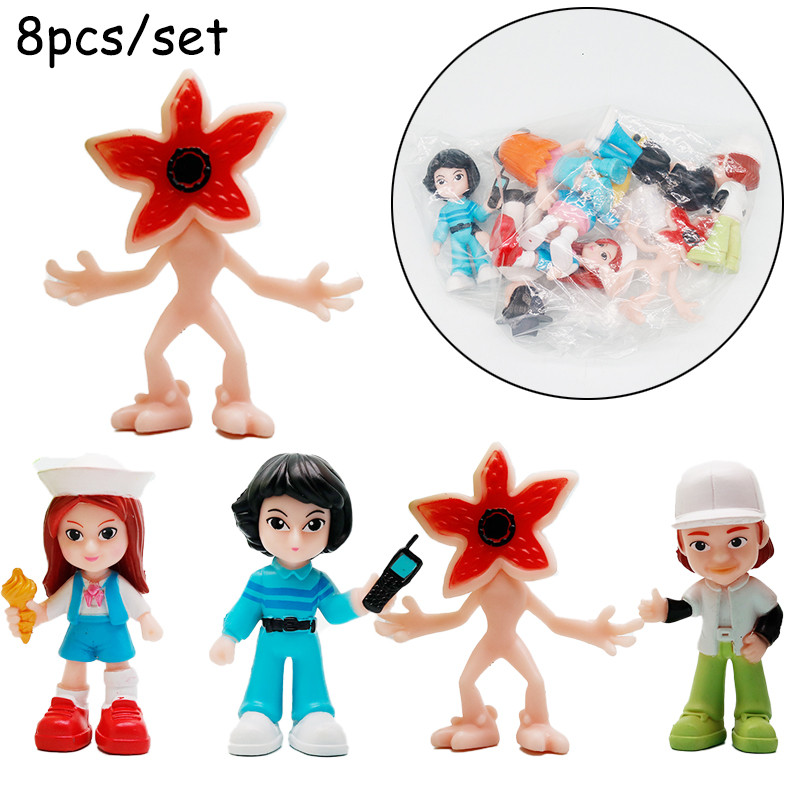 8pcs/set Stranger Things Season 5 Action Figure Demogorgon Eleven Bara ...