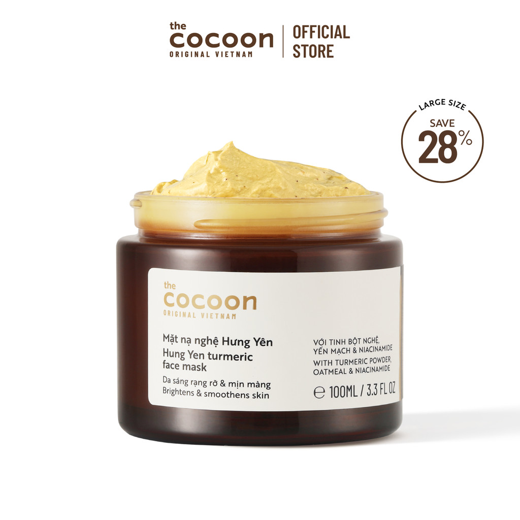 COCOON Hung Yen Turmeric Face Mask Radiant and smooth skin (100ml ...