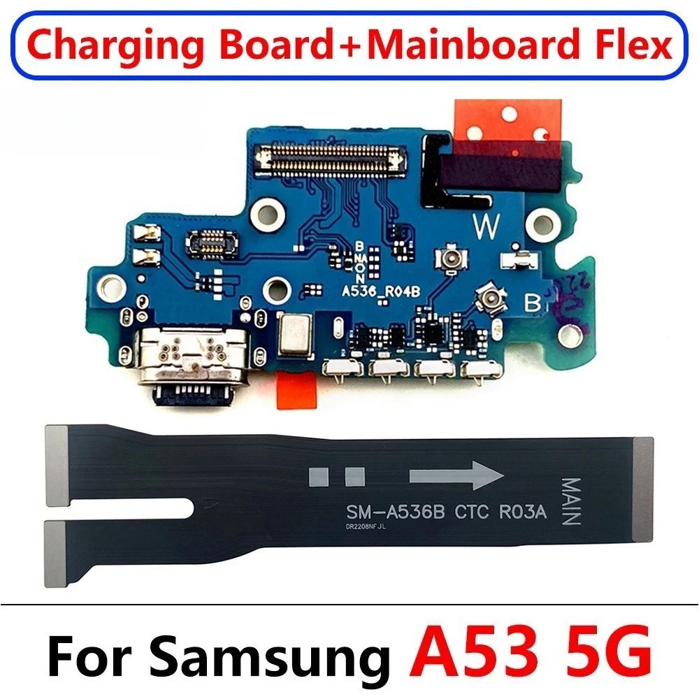 For Samsung Galaxy A53 5G A536B USB Charging Flex Main Board ...